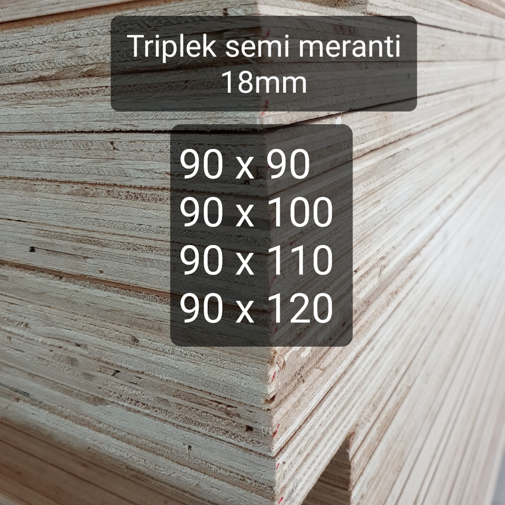 Jual Triplek custom semi meranti 18mm plywood multiplek halus 2 sisi ...