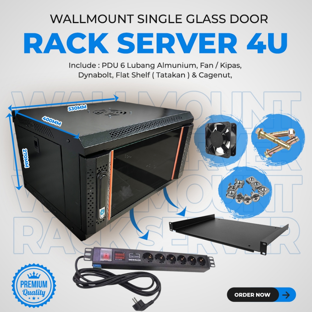 Jual wallmount rack 4u murah / Rack Server Murah 4U | Shopee Indonesia