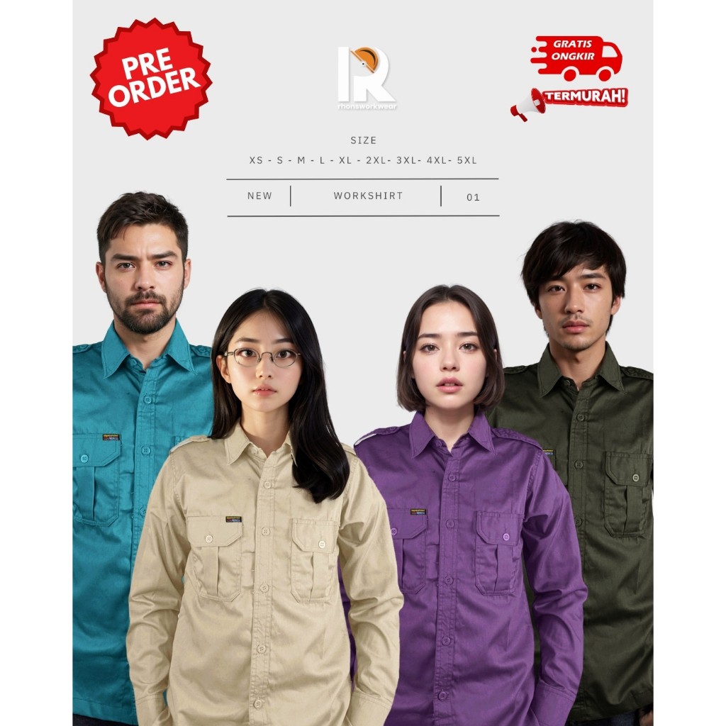 Jual PRE ORDER BAJU PDL/ PDH, Lapangan/ Outdoor/ Operator/ Mekanik ...