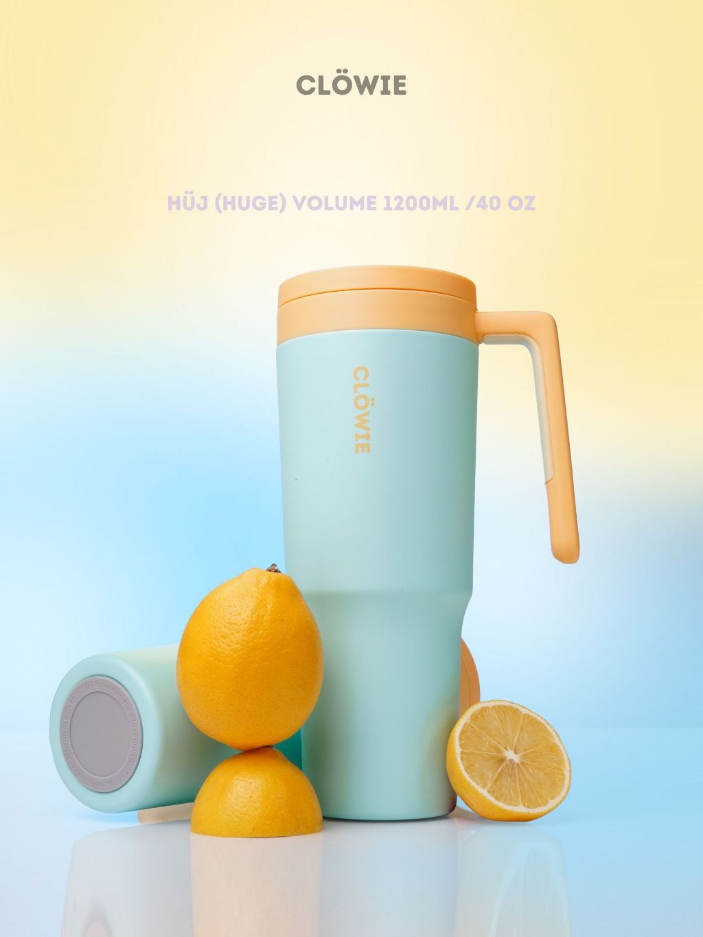 Jual CLÖWIE - HÜJ Tumbler Stainless Steel Botol Minum Aesthetic 1200ml ...