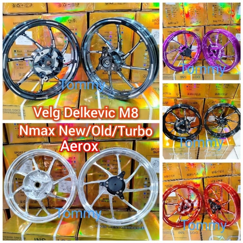 Jual Velg DELKEVIC M8 Nmax New Neo Turbo Nmax Old Aerox 155 ring 14 ...
