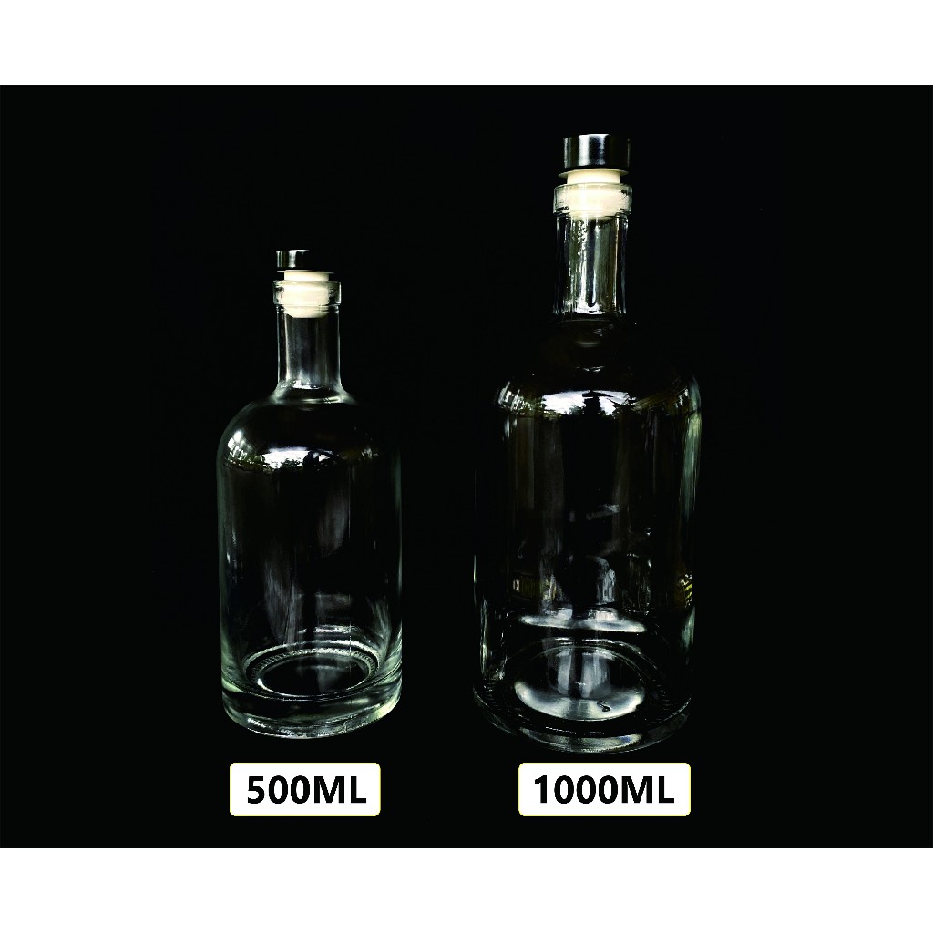 Jual BOTOL KACA 100% botol baru / Botol Liquor Plus Tutup 500ml dan ...