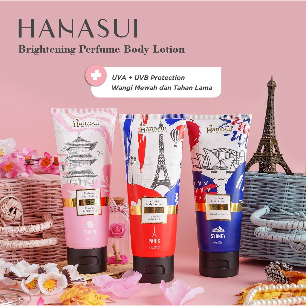 Jual PARFUM HANASUI BRIGHTENING PARFUME BODY LOTION 180ml 180 ML ...