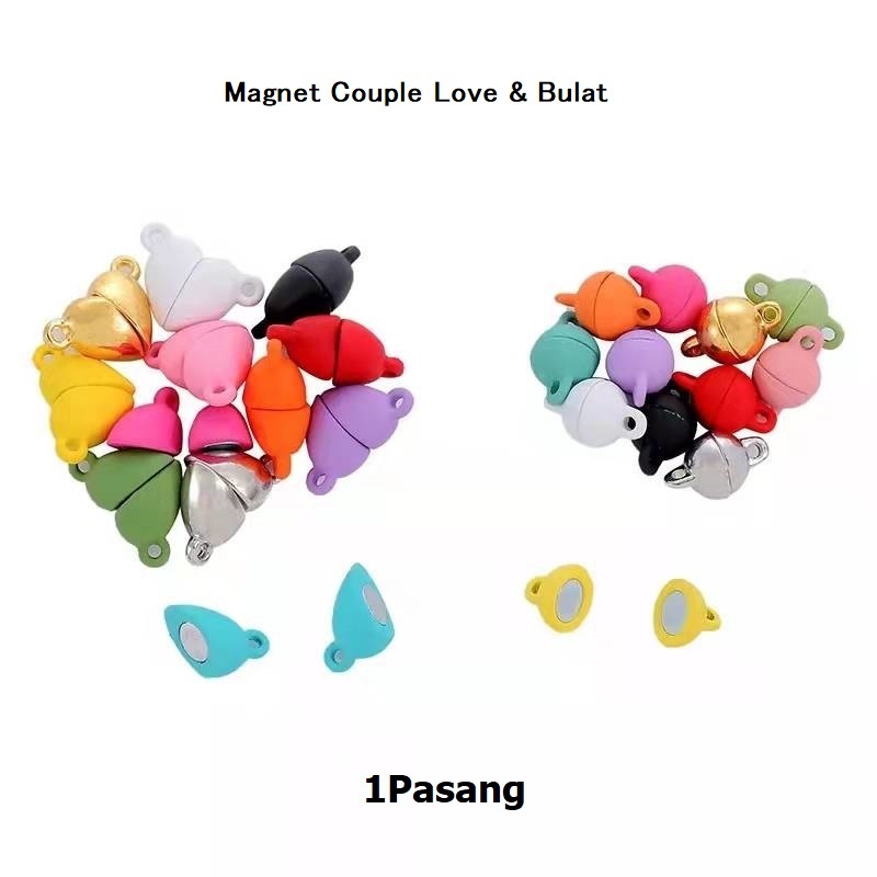 Jual Magnet Gelang Couple / Magnet Ball Magnet Love / Magnet Gelang Bulat Hati / Kait Gelang ...