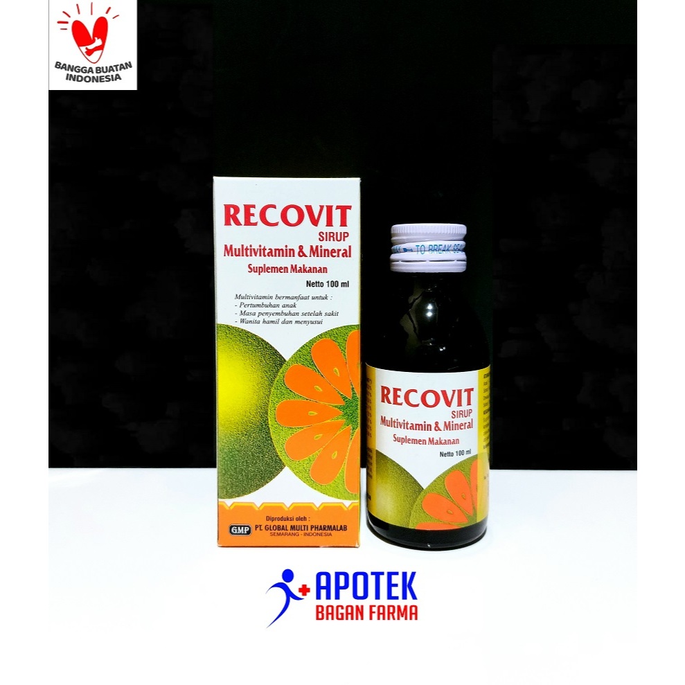 Jual VITAMIN RECOVIT SIRUP 100 ML MULTIVITAMIN DAN MINERAL | Shopee ...