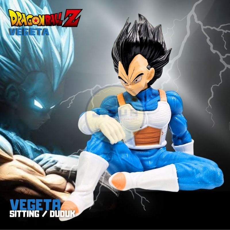 Jual Action Figure Vegeta Statue Dragonball DBZ Sitting Duduk Bezita ...