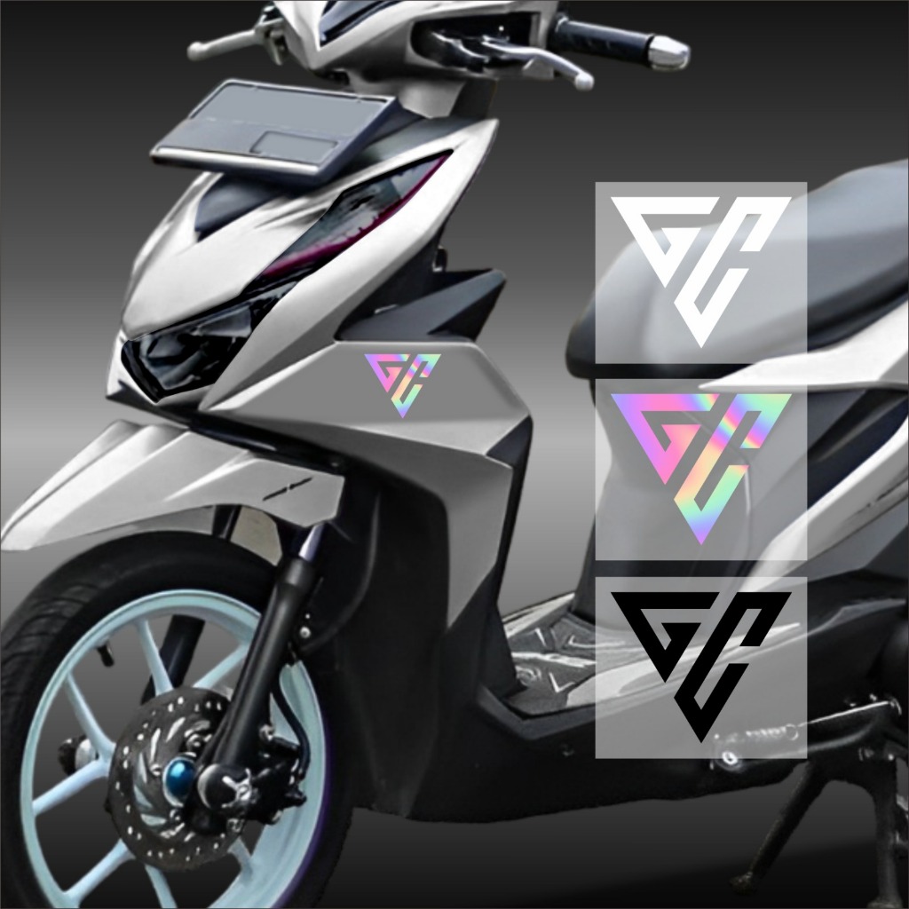 Jual stiker Cutting Logo GC stiker VIRAL GC MOTOR HITS | Shopee Indonesia