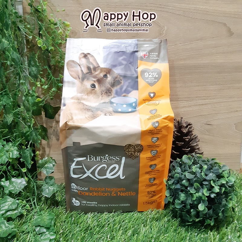 Jual Burgess Rabbit pellet Indoor Rabbit repack 500 gr dan fresh pack 1 ...