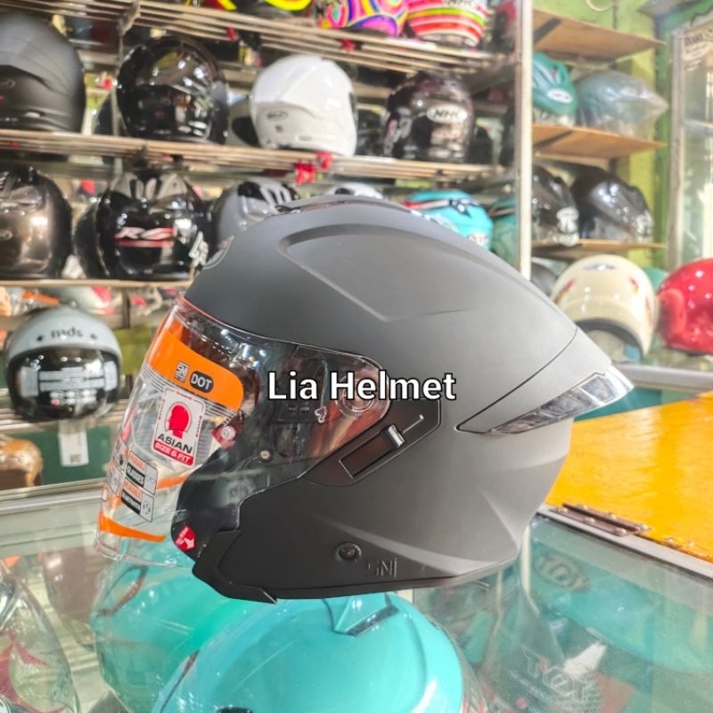 Jual Helm Half Face INK Terra 2 Solid Matt Black / INK Terra 2 Polos ...