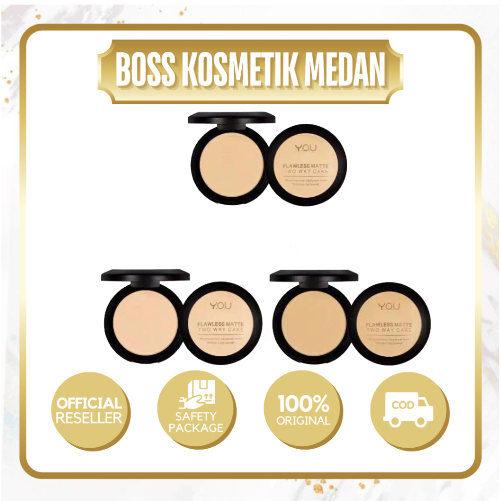 Jual YOU Basic Collection Flawless Matte Two Way Cake | Shopee Indonesia