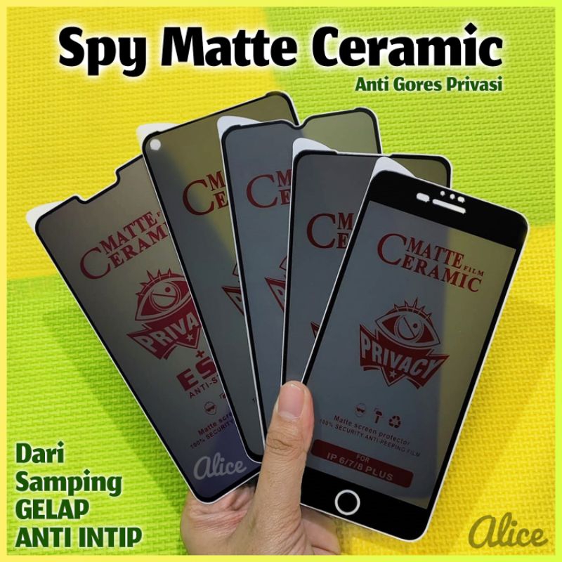 Jual Anti Gores SPY Hitam Luna V6 G5 X PRO Pelindung Layar Gelap ...