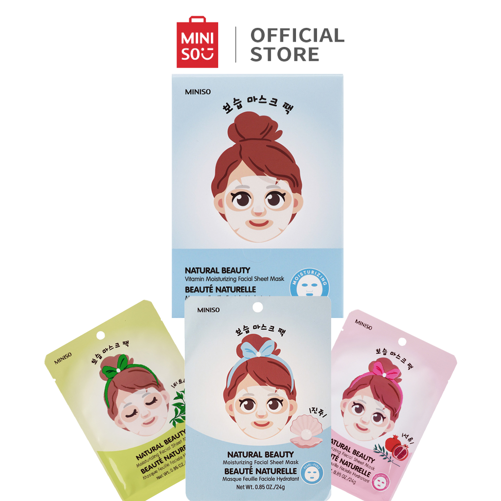 Jual Miniso Mask Beautiful Moisturizing Moisturizing Lemon Pomegranate ...
