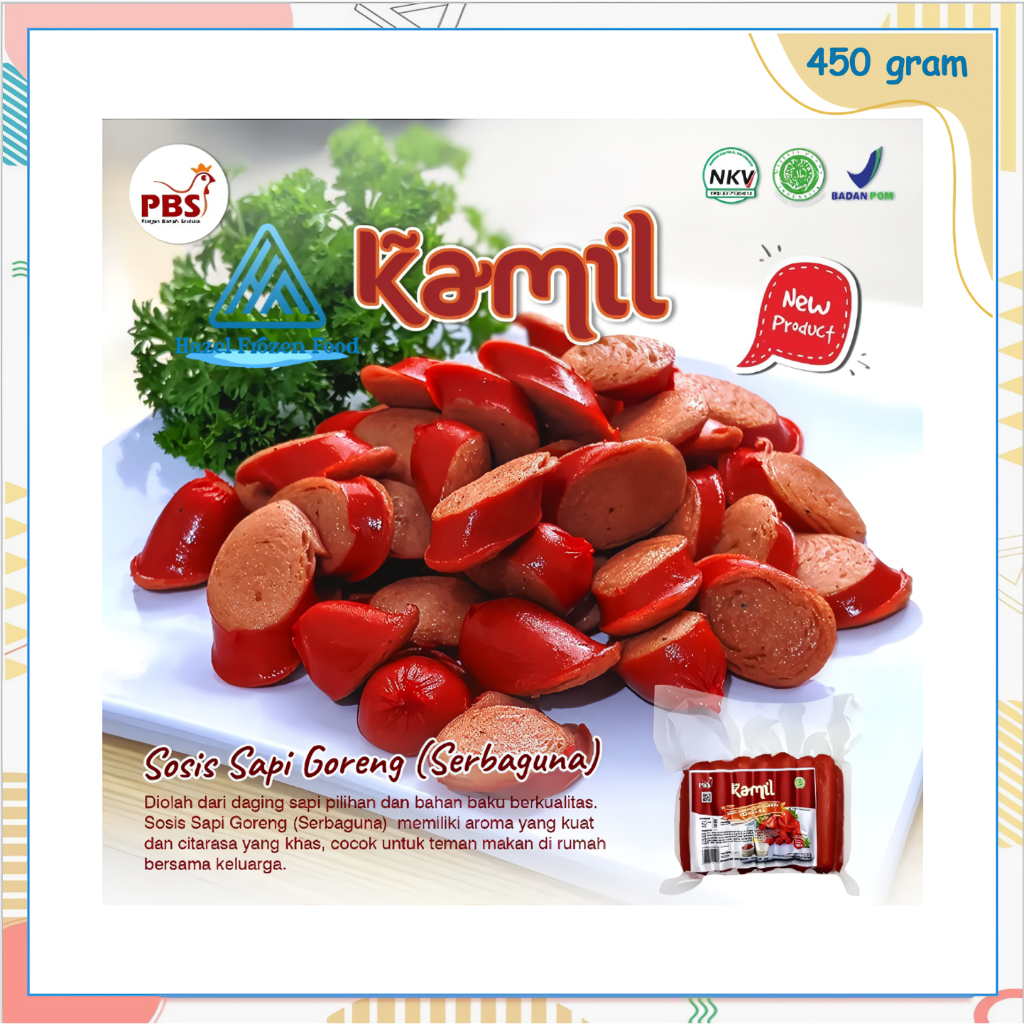 Jual Kamil Sosis Daging Sapi Serbaguna 450 g Frozen Food Karawang ...