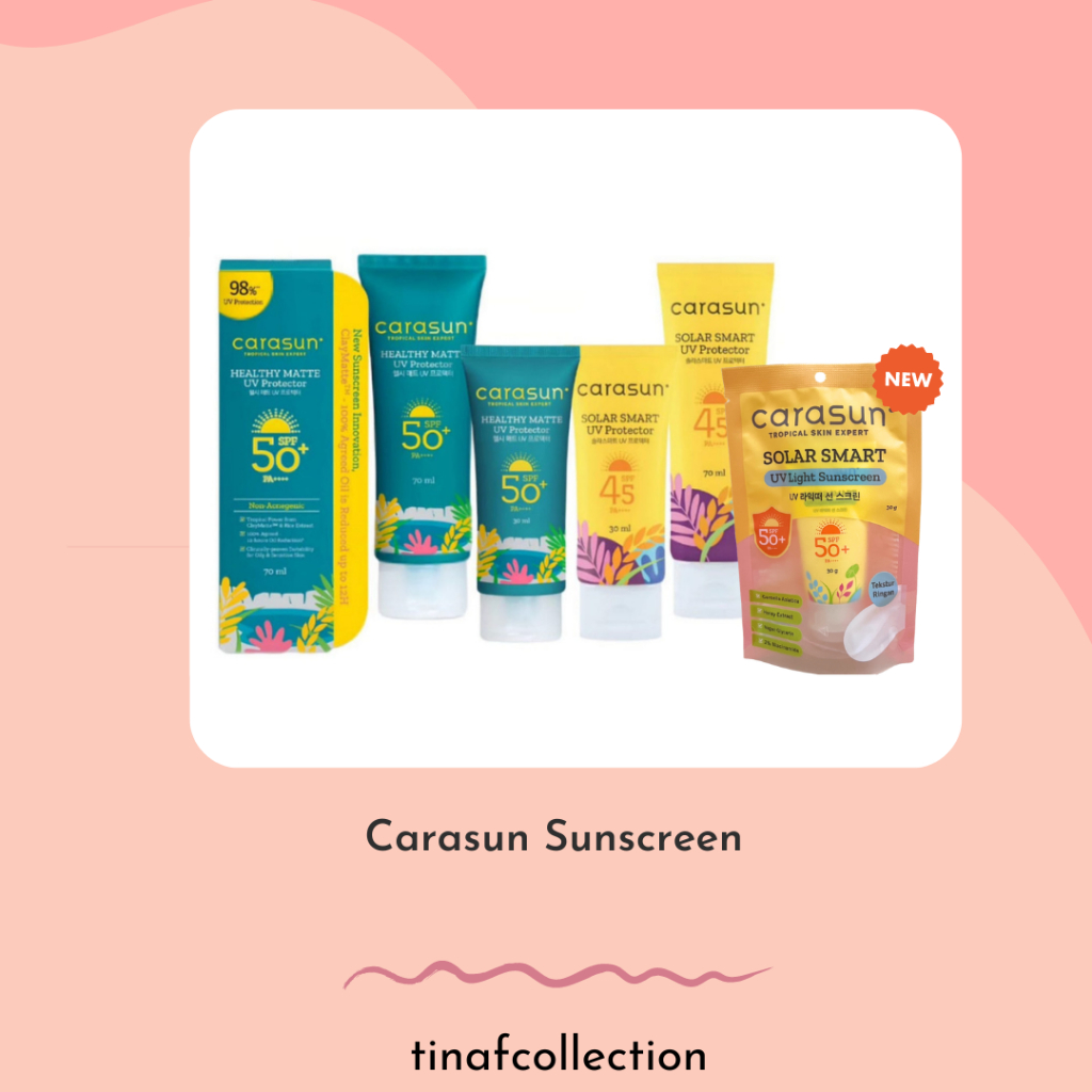 Jual CARASUN Solar Smart UV Protector SPF 45 PA++++ 8ml 30ml 70ml ...