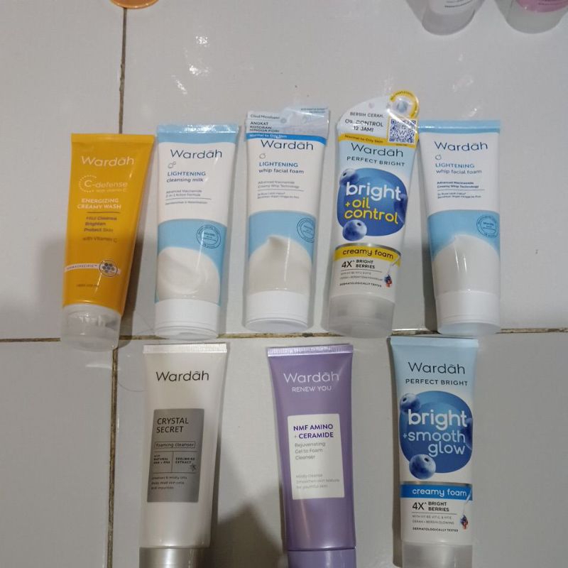 Jual Wardah sabun cuci muka 100ml|oil control|bright smooth|lightening ...