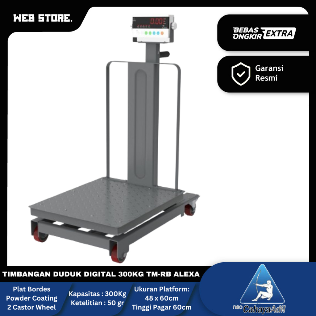 Jual Timbangan Duduk 300kg ALEXA Cahaya Adil Digital Scale Timbangan Digital Ferbeng TMR B 300kg ...