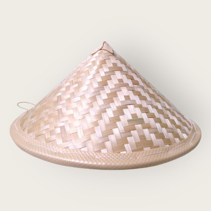 Jual Caping Bambu Petani Tradisional - Lis Krem Natural - Ukuran 35 cm ...