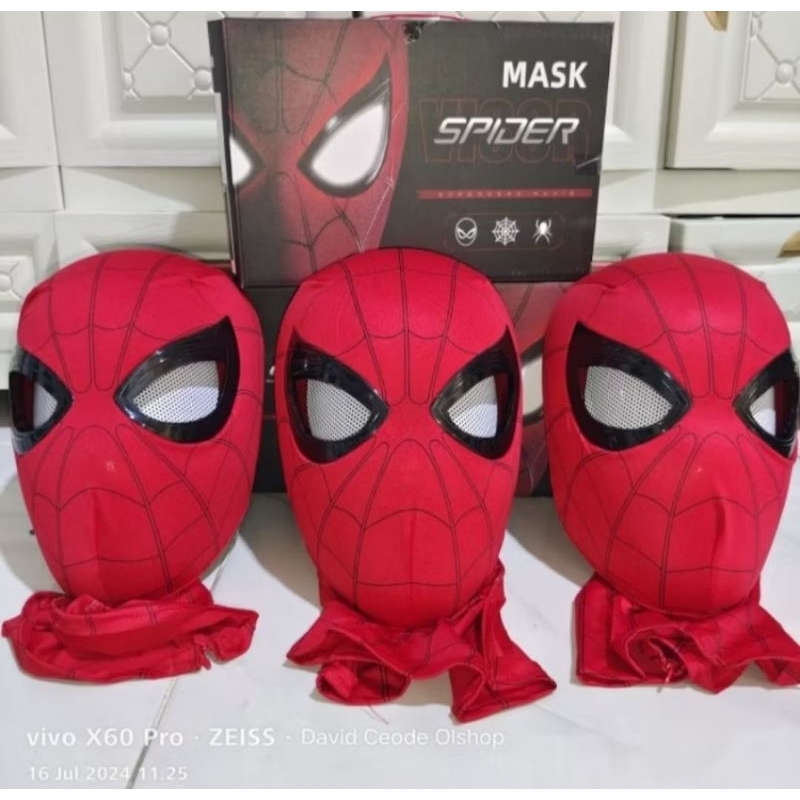 Jual Spiderman mask figure topeng spiderman | Shopee Indonesia