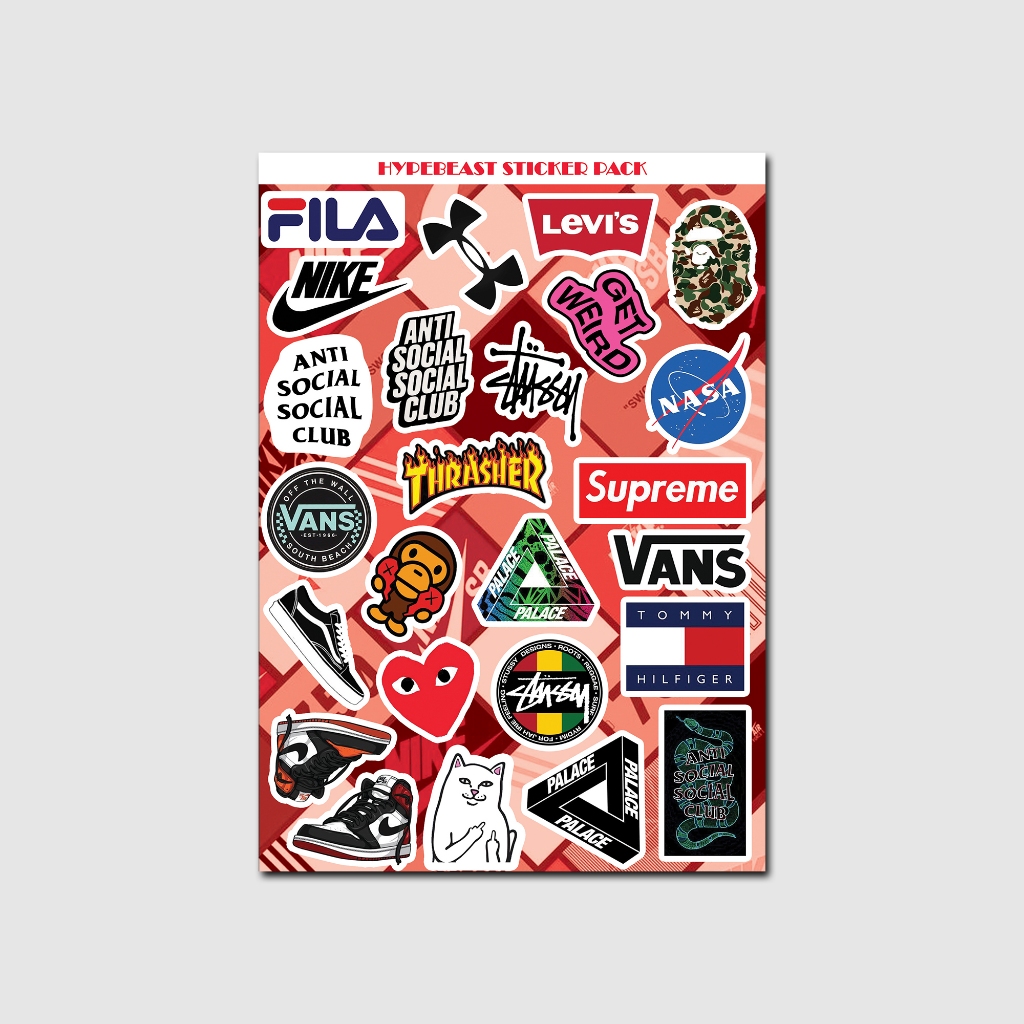 Jual 25pcs Sticker HYPEBEAST 1.0 Pack | Stiker Tahan Air Anti Luntur ...
