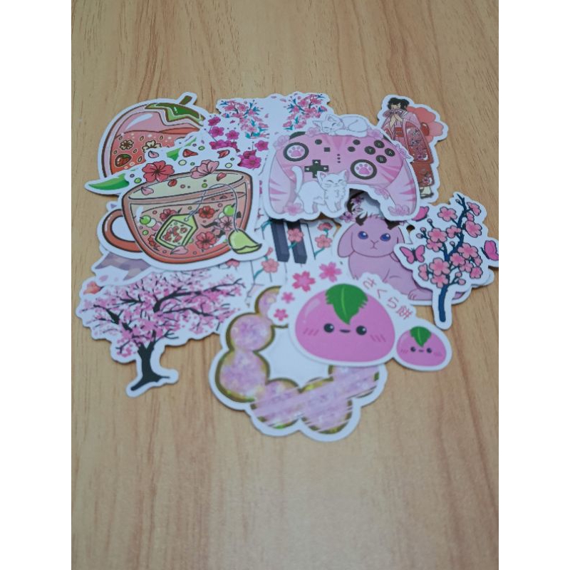 Jual Sticker cherry blossom khas Jepang | Sticker aesthetics Japan ...