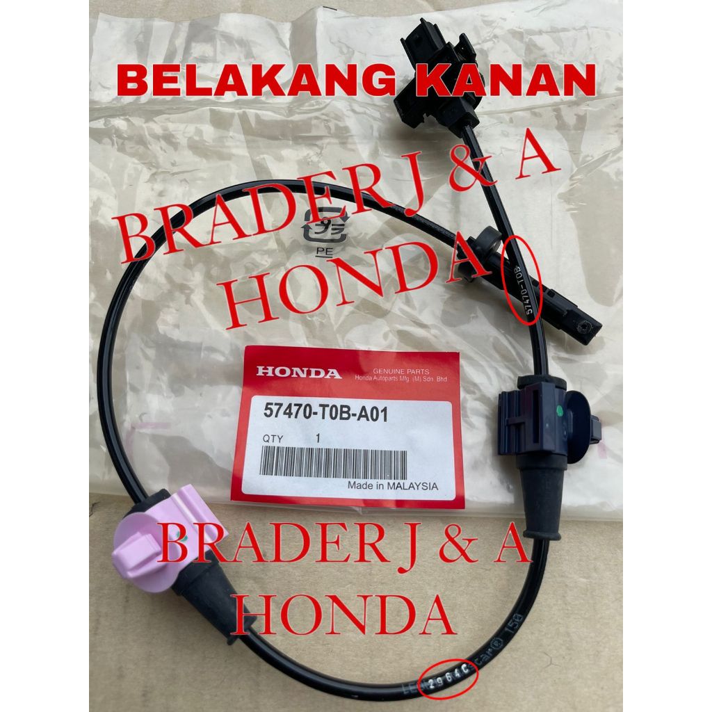 Jual SENSOR ABS KABEL SHOCKBREAKER DEPAN BELAKANG CRV GEN 4 RM1 RM3 ...