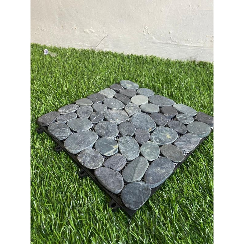 Jual Lantai Decking Tile Batu Mozaik Slice Hitam - Batu ubin Mozaik ...