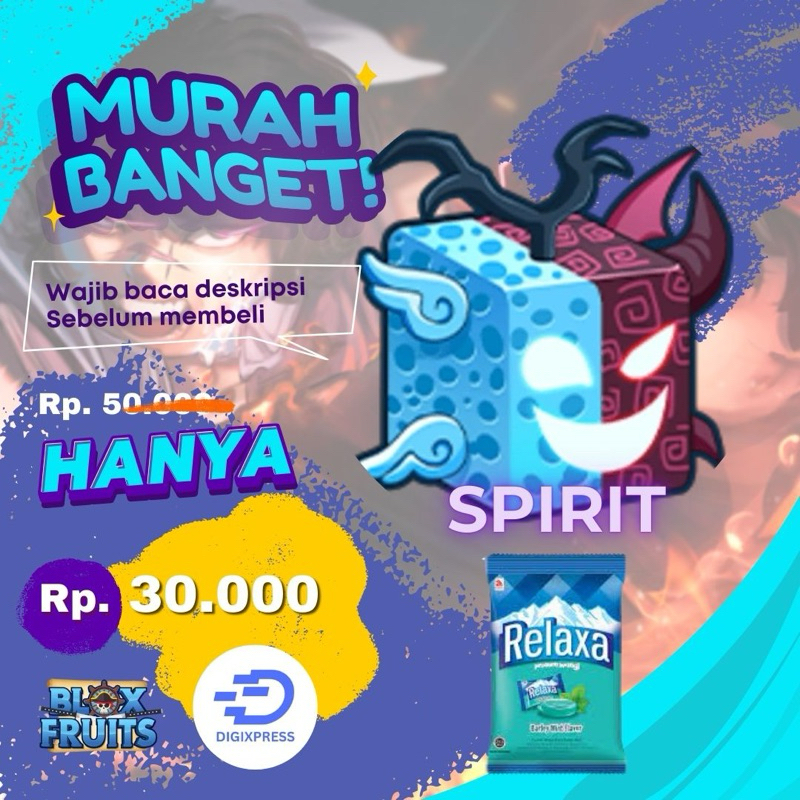Jual Spirit Fruit | Kartu Spirit Blox Fruit Roblox TGC | Shopee Indonesia