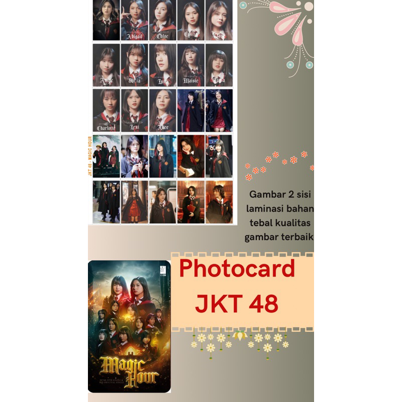 Jual Photocard JKT48 magic hour gambar 2 sisi 25pcs | Shopee Indonesia