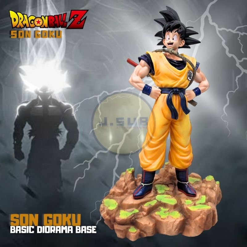 Jual Action Figure Son Goku Basic Statue DragonBall DBZ Diorama Base ...