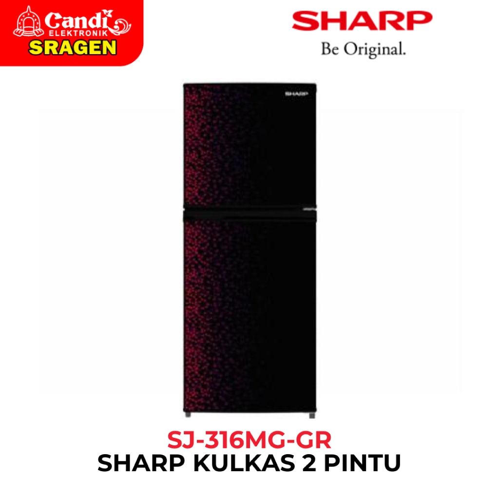 Jual SHARP Kulkas 2 Pintu 256 Liter Mega Freezer - SJ-316MG-GR | Shopee ...