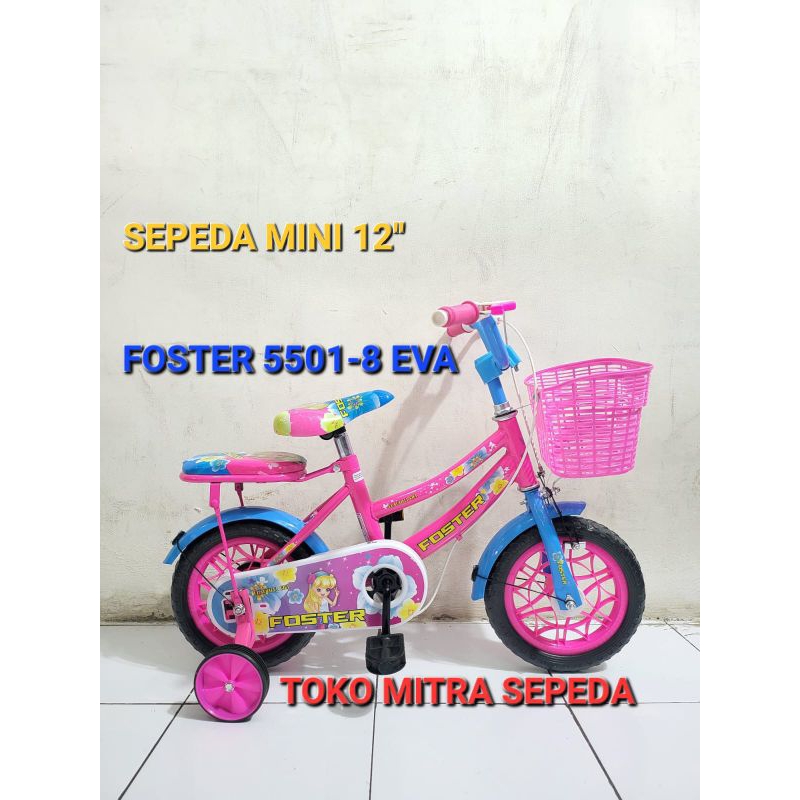 Jual Sepeda Anak Perempuan Foster 5501 12 Inch Ban Sepeda Eva | Shopee ...