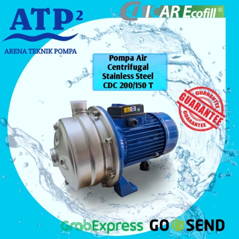 Jual Icar Ecofill CDC 200/150 T Pompa Air Centrifugal Stainless Steel ...