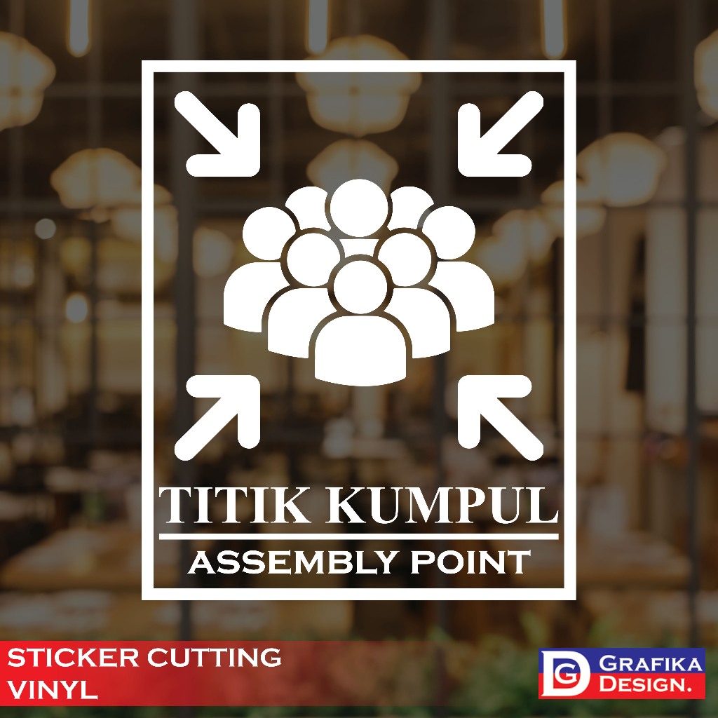 Jual Stiker TITIK KUMPUL Cutting Stiker Kantor Gedung Mall | Shopee ...