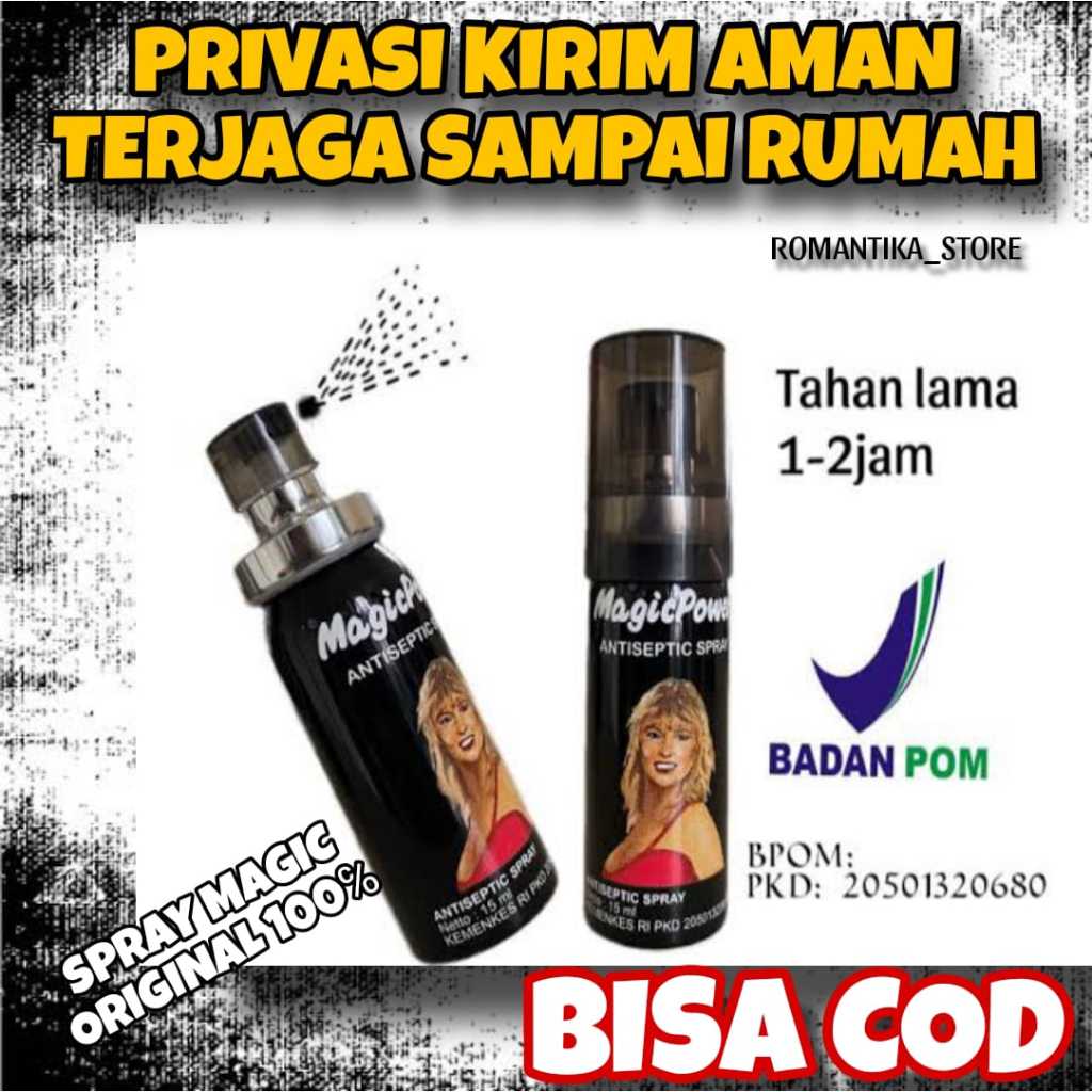 Jual SPRAY MAGIC POWER ANTISEPTIC ORIGINAL RESMI II SPRAY TAHAN LAMA II ...