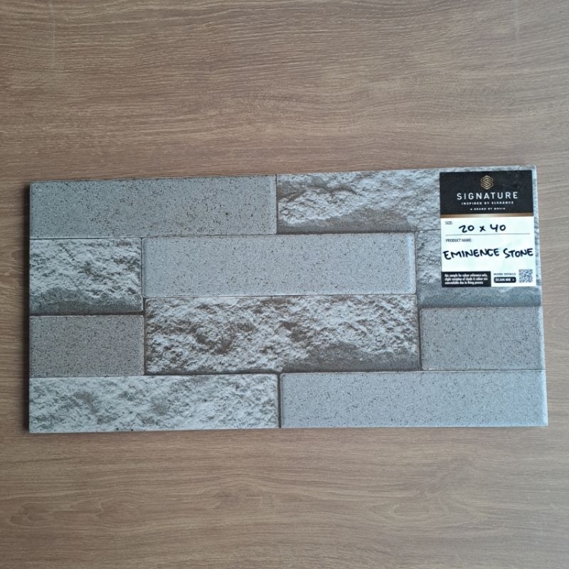 Jual Keramik Dinding Motif Batu Alam / Dinding Teras / Dinding Pagar 20x40 EMINENCE STONE ...