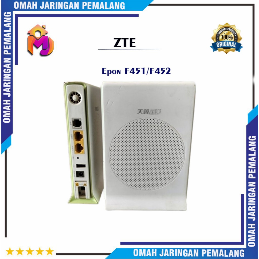 Jual Modem EPON ZTE F451 & F452 NON ADAPTOR / Ont Epon Terlaris ...