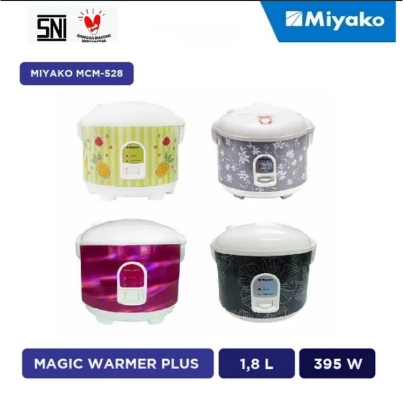 Jual MIYAKO Rice Cooker Magic Com MCM-528 MCM528 (1,8 L) | Shopee Indonesia