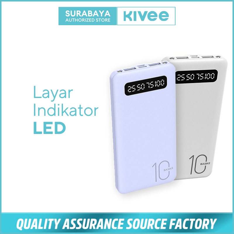 Jual Kivee SBY Powerbank 10000 + Fast Charge 2.4A Real Capacity ...