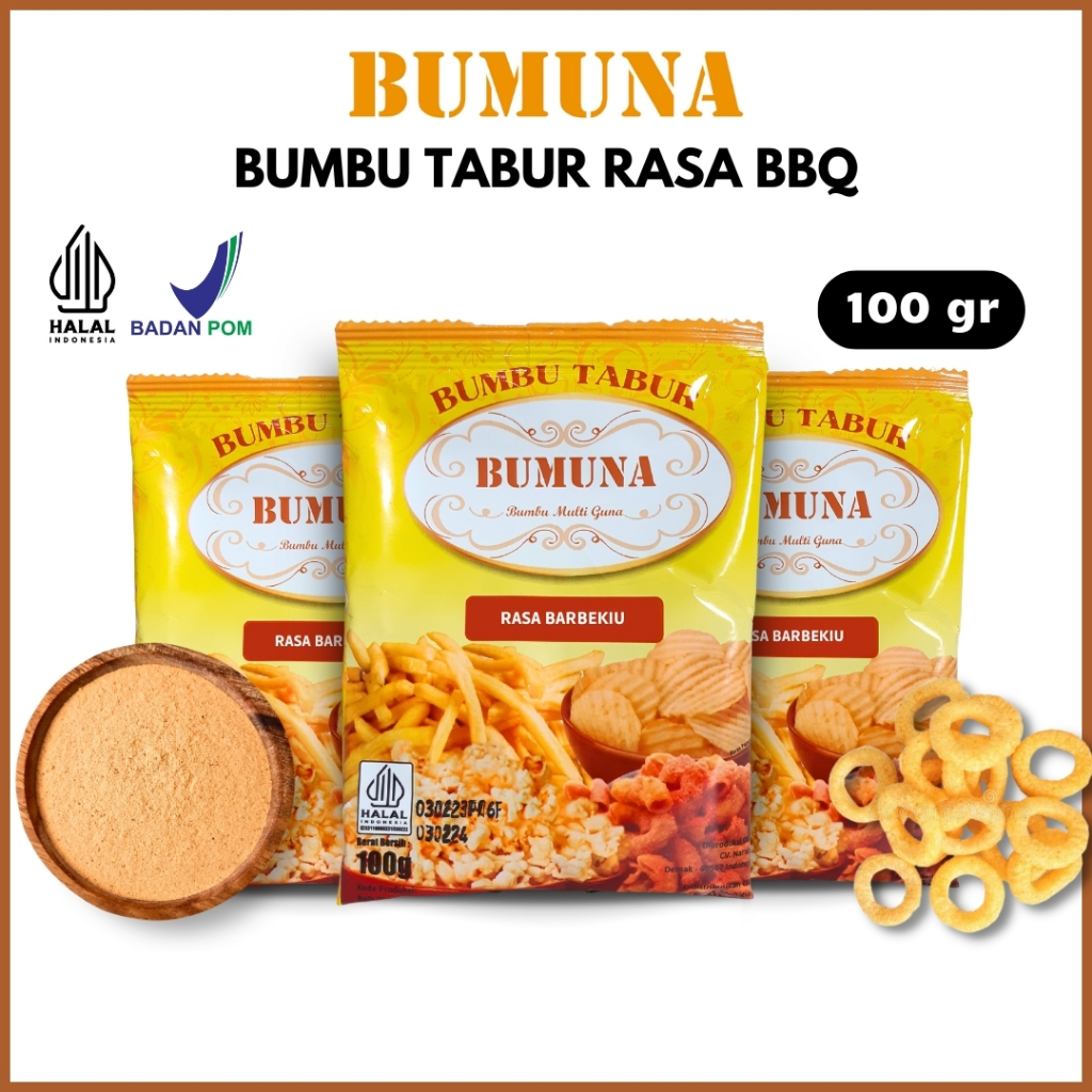 Jual Bumbu Tabur Rasa BBQ 100 Gram BUMUNA - Bumbu Cemilan Aneka Rasa ...