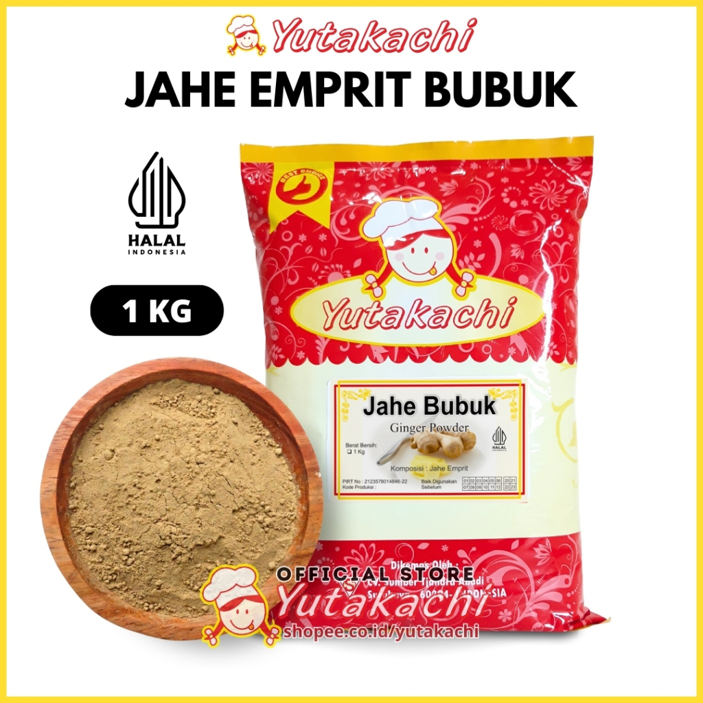 Jual Jahe Bubuk Super 1Kg Yutakachi / Jahe Emprit Bubuk / Wedang Jahe ...