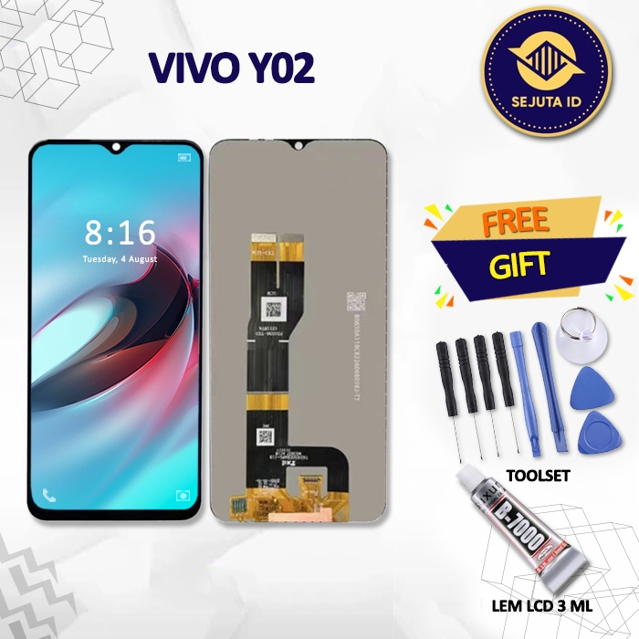 Jual LCD VIVO Y02 - ORIGINAL FULLSET [ FREE TOOLSET + LEM LCD ...