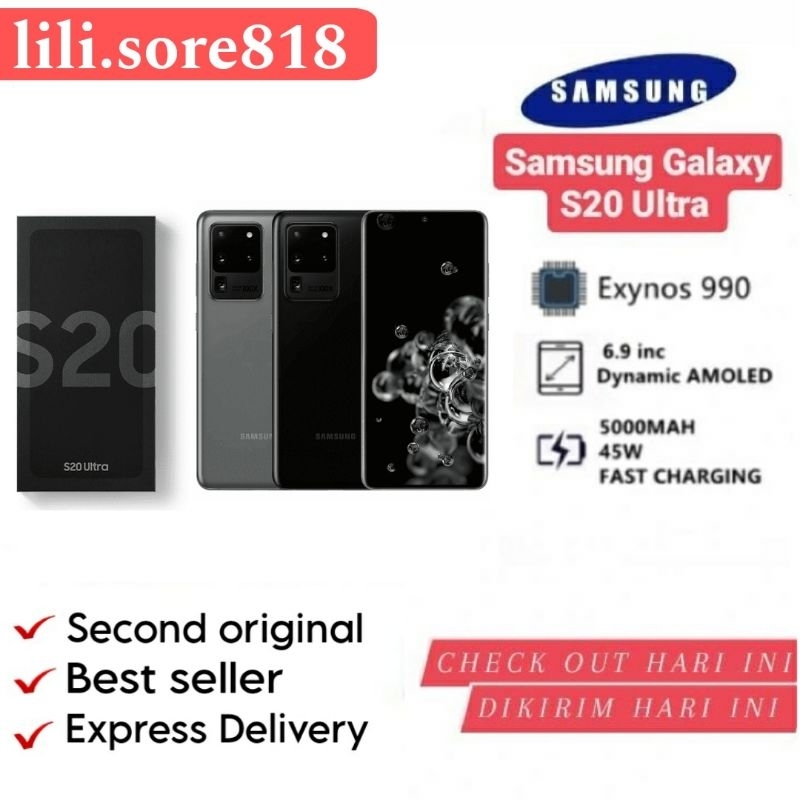 Jual Samsung Galaxy S20 ULTRA 5G ORIGINAL SECOND LIKE NEW | Shopee ...