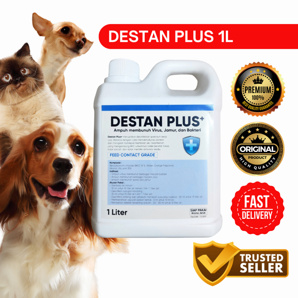 Jual Desinfektan Kandang 1 Liter - Destan Plus 1 L - Desinfektan BKC 10 ...