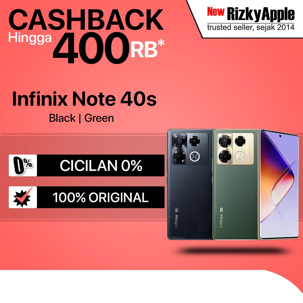 Jual Infinix Note 40s ROM 256GB [ Ram 8GB ] Garansi Resmi - Black Green ...