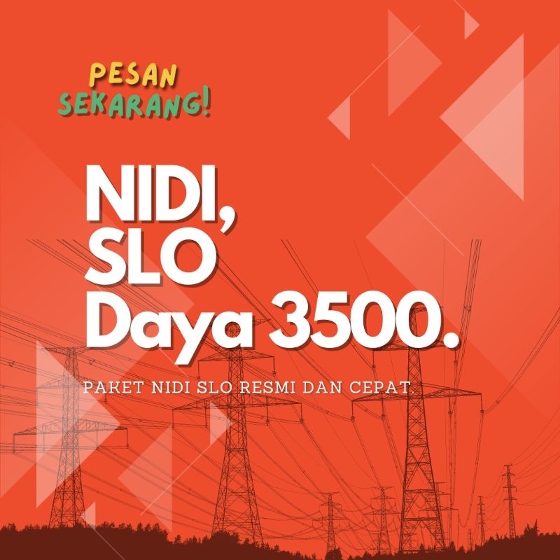 Jual NIDI SLO DAYA 3500 PASANG LISTRIK PLN MOBILE PASANG BARU LISTRIK ...