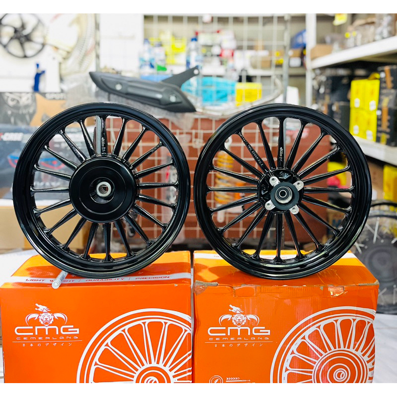 Jual VELG CMG P20 COPY DAYTONA BEAT/SCOOPY/GENIO/VARIO110 BLACK ...