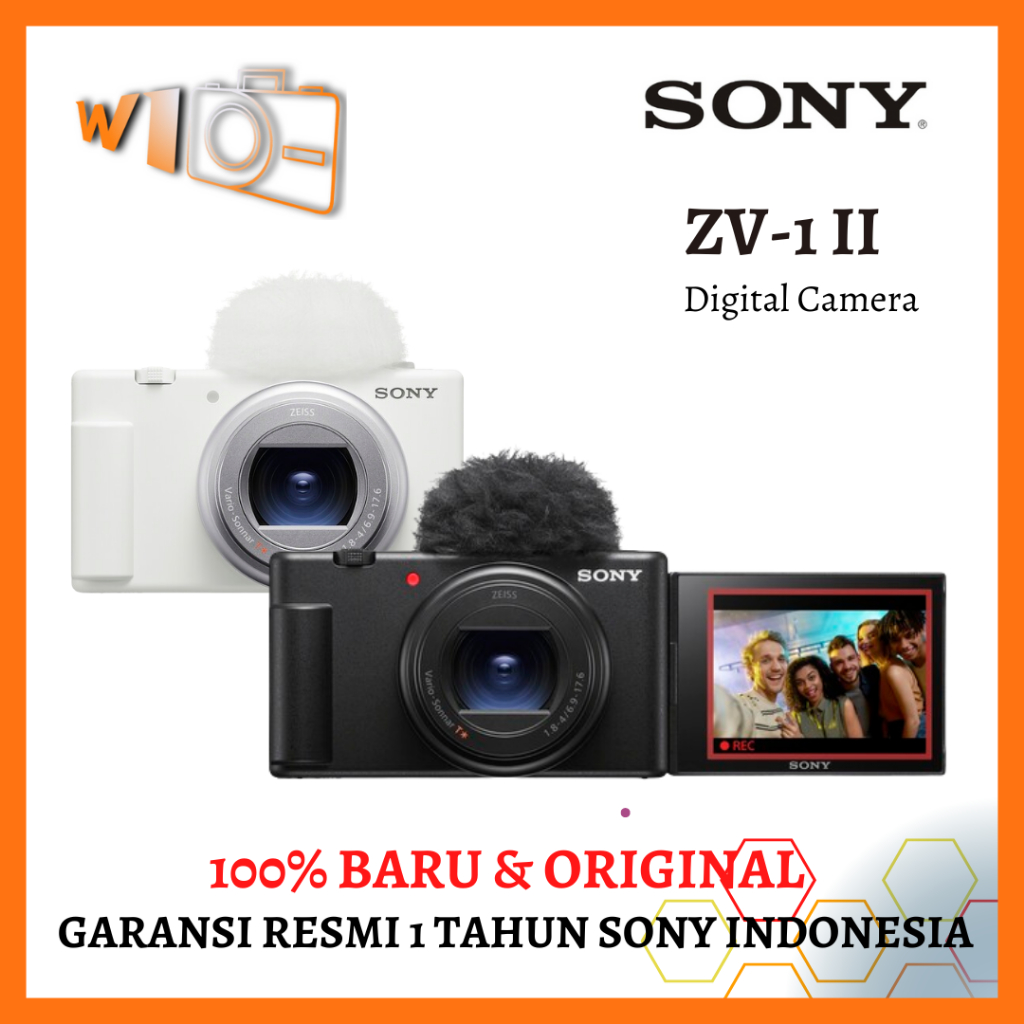 Jual Sony Vlog Camera ZV-1 II / ZV-1 mark II / ZV1 II / ZV1 mark II | Shopee Indonesia