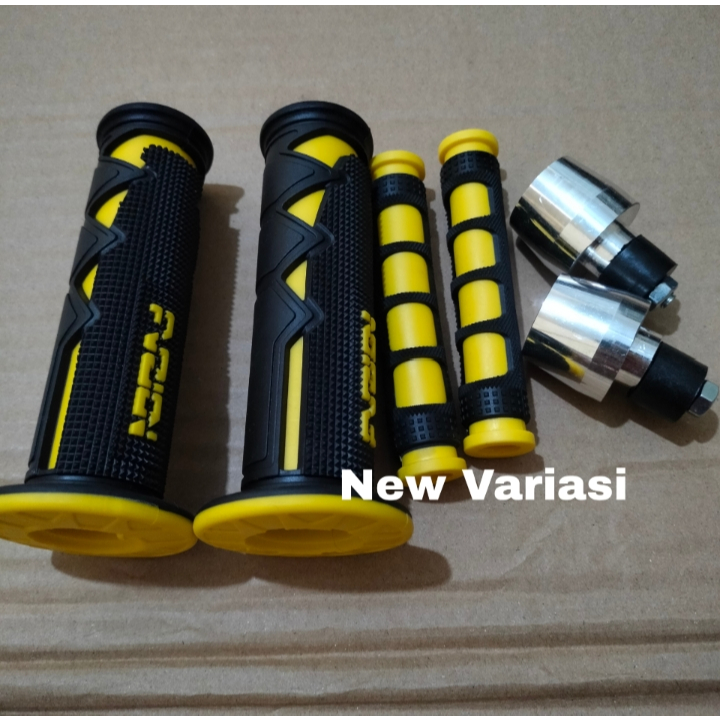 Jual Promo paket 3in1 Jalu Stang Chrome + Handgrip motor / grip motor ...