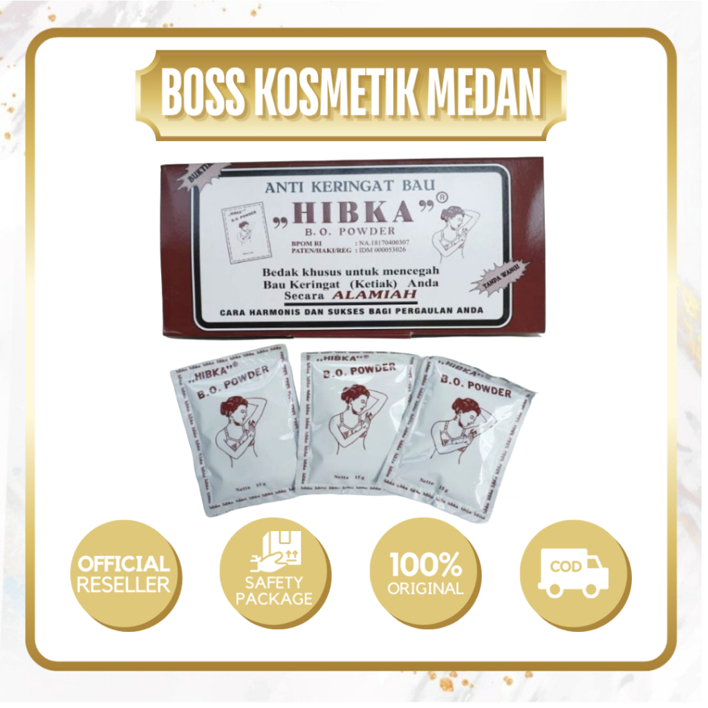 Jual HIBKA Bedak Khusus Anti Keringat Mencegah Bau Ketiak Alami Tanpa ...