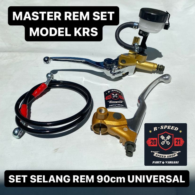 Jual PROMO MASTER REM GOLD KANAN KIRI SET SELANG REM 90CM MODEL KRS ...